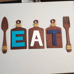 Custom Farmhouse/Rustic diy EAT sign décor - TwineThyme