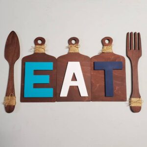 Custom Farmhouse/Rustic diy EAT sign décor - TwineThyme